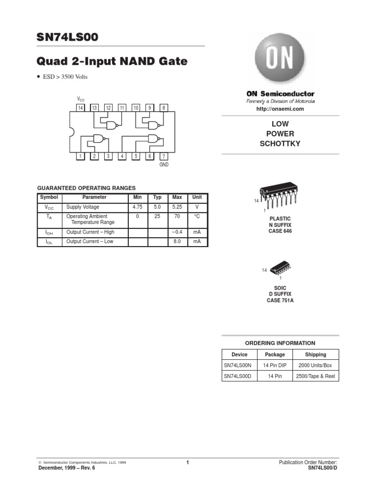 74ls00 | Electronic Engineering | Electromagnetism