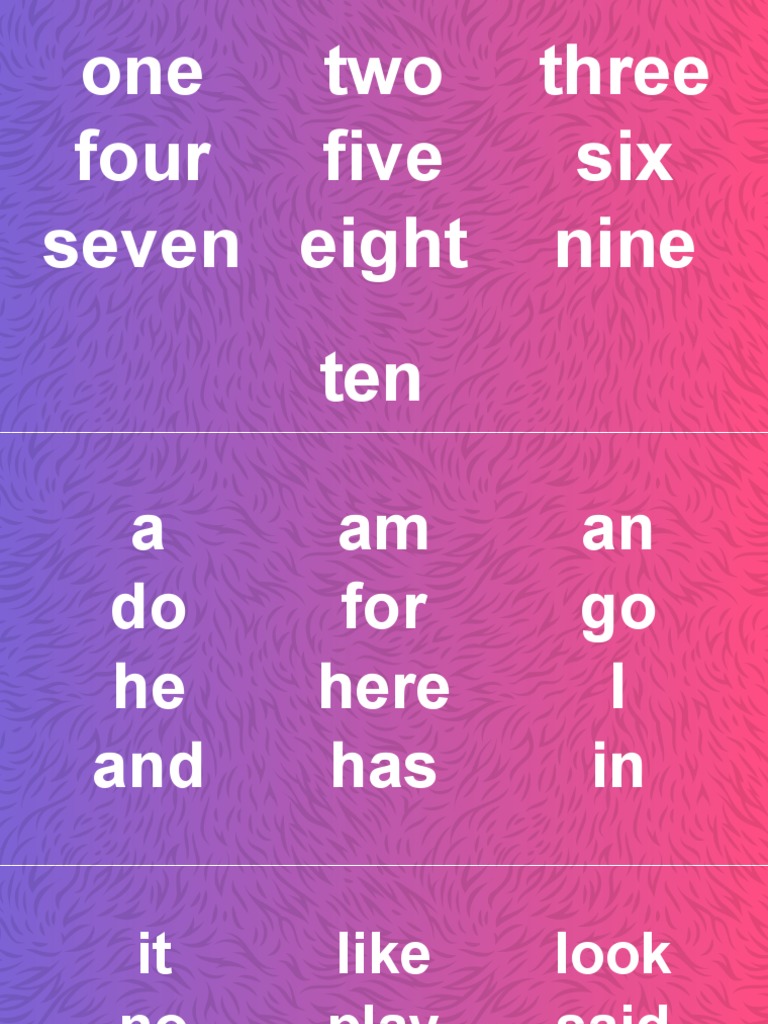 One Two Three Four Five Six Seven Eight Nine Ten | PDF | Blue | Color
