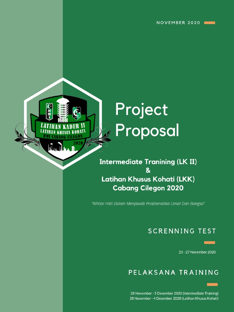 Proposal LK Ii Dan LKK Hmi Cabang Cilegon | PDF