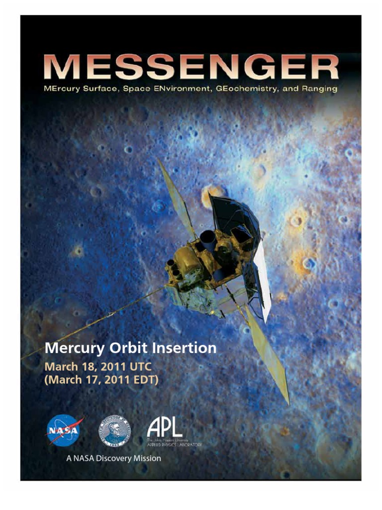 Messenger Mercury Orbit Insertion Press Kit | PDF
