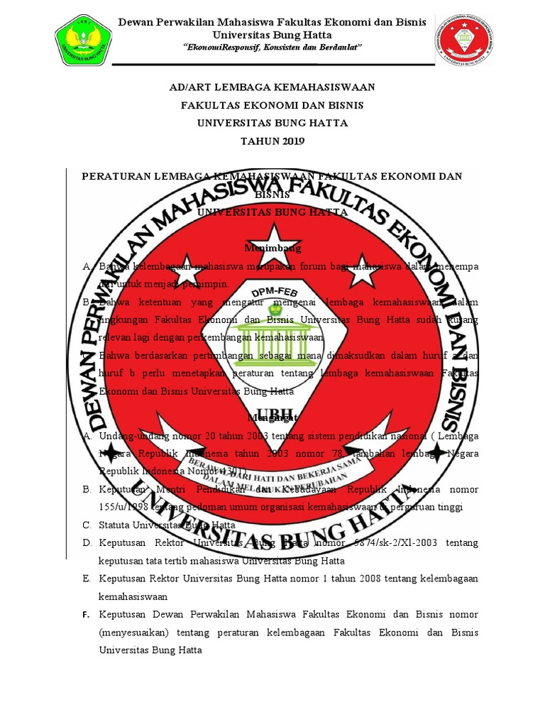 Ad Art Lembaga Feb Ubh Baru Fix Pdf Ilmu Sosial Sains And Matematika