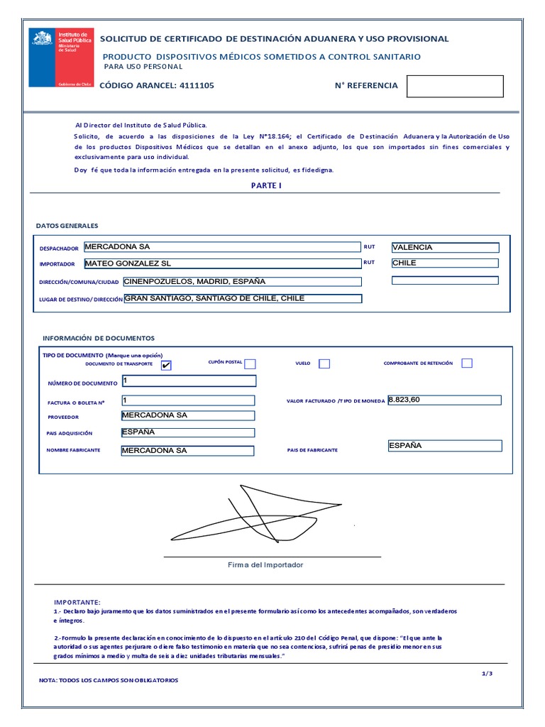 Certificado de Destinacion Aduanera | PDF | Economias | Economía (general)