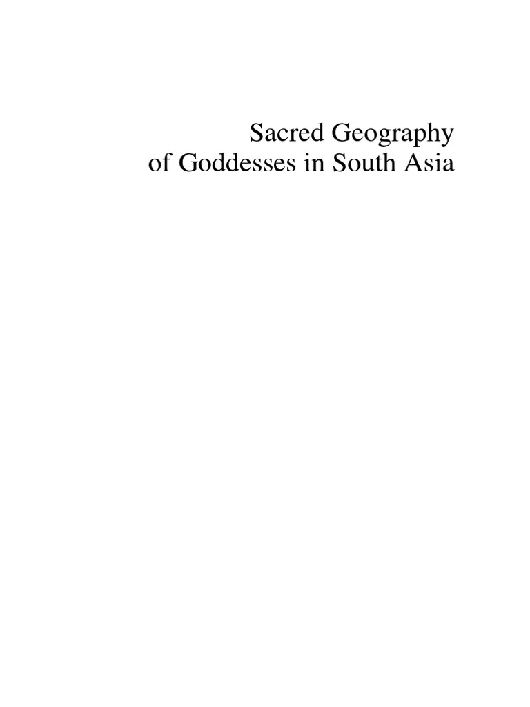 Sacred Geography of Goddesses in South Asia | PDF | Devi | Puranas