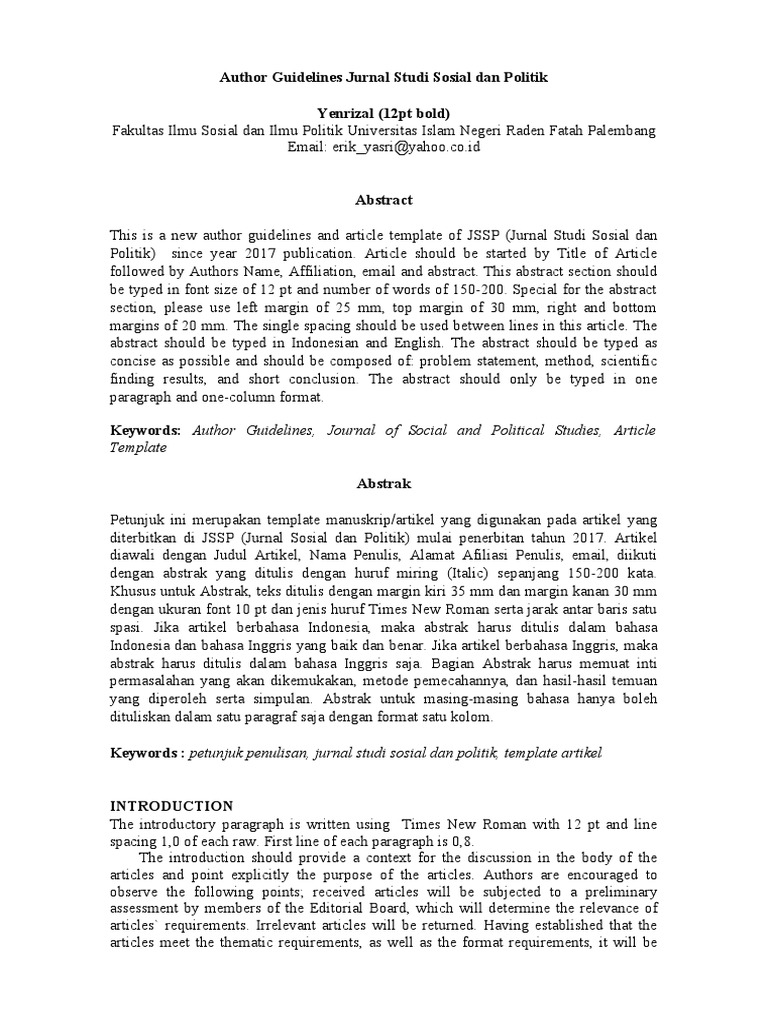 Article Template of JSSP | PDF