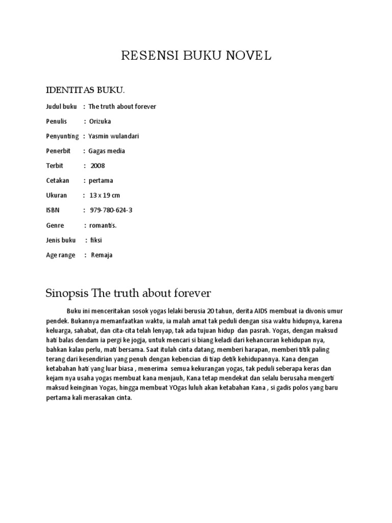 Resensi Buku Novel | PDF | Fiksi Misteri, Thriller, & Kejahatan | Puisi