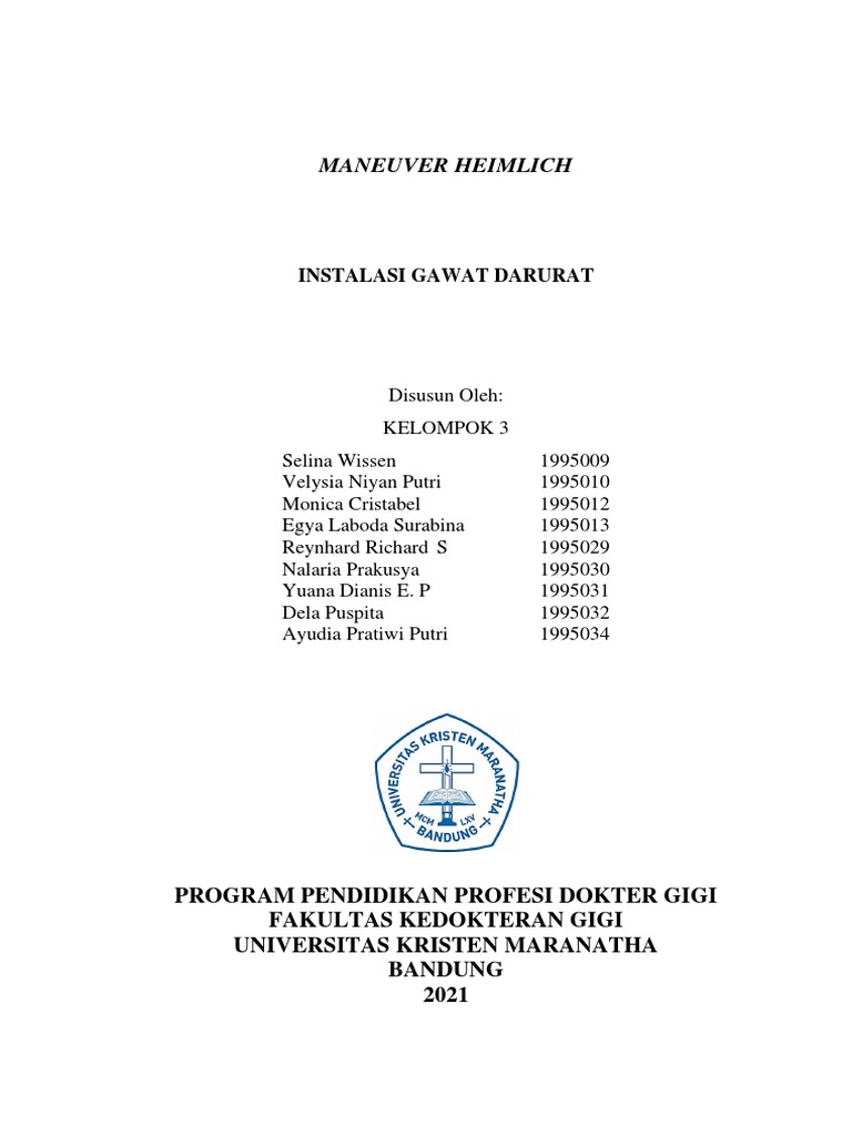 Maneuver Heimlich | PDF