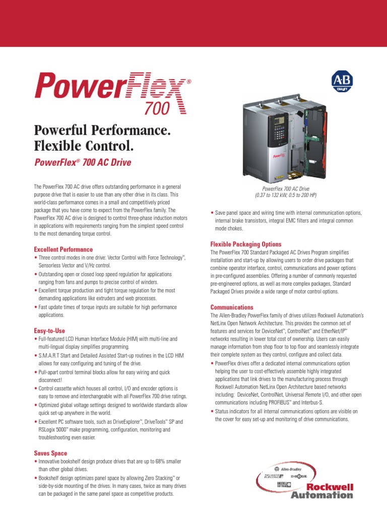 Powerful Performance. Flexible Control.: Powerflex 700 Ac Drive ...