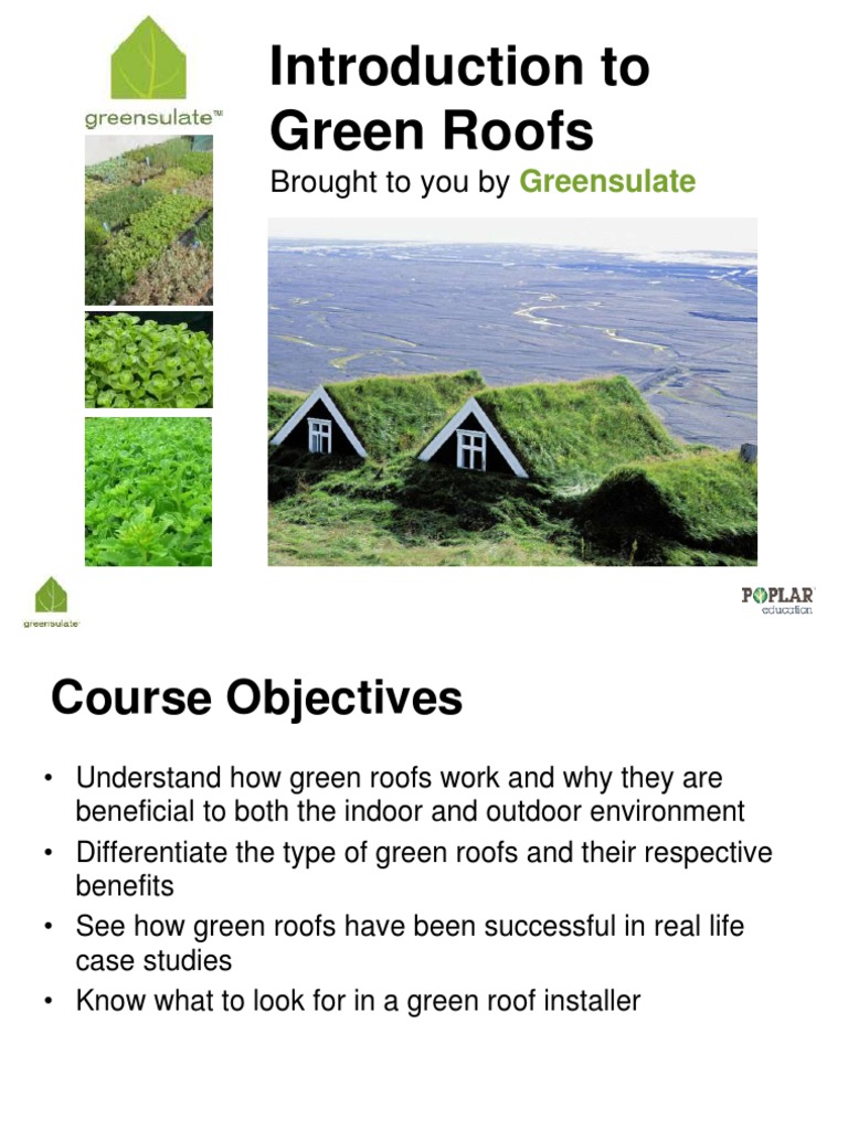 Introduction To Green Roofs: Brought To You by | PDF | Leadership In ...
