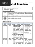 Travel & Tourism AS:A Level (9395) - 2024:2026 Syllabus | PDF | Tourism ...