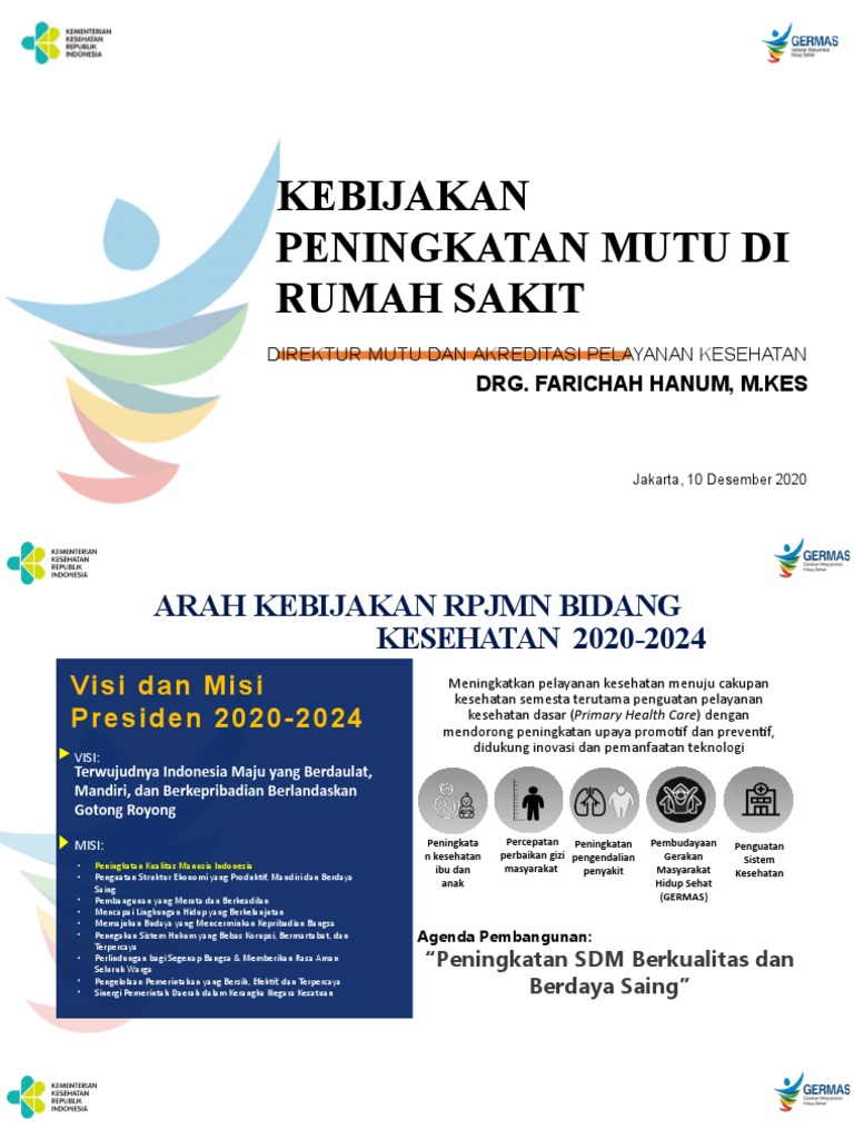 #1. MAR - Kebijakan Mutu Pelayanan Rumah Sakit | PDF
