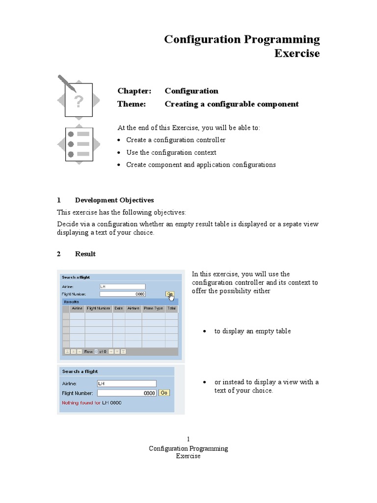 Configuration Programming Exercise: Configuration Theme: Creating A ...