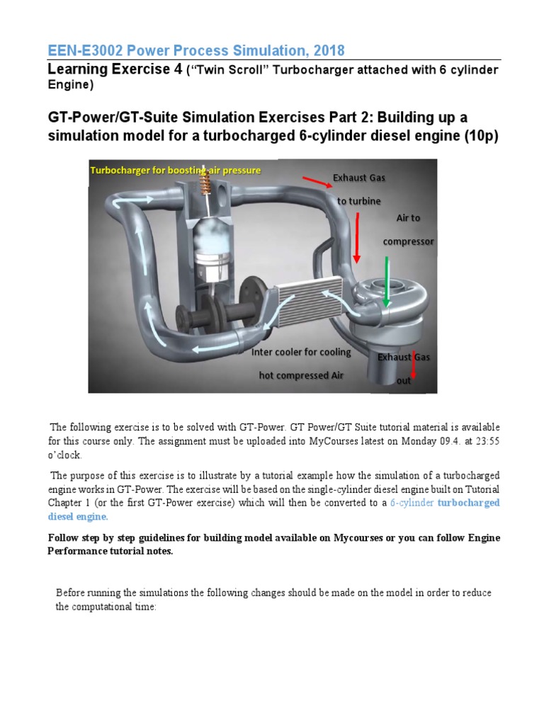 Learning Exercise 4 GT-Power/GT-Suite Simulation Exercises Part 2 ...