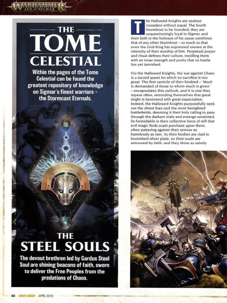 AoS - Order Tome Celestial - The Steel Souls | PDF