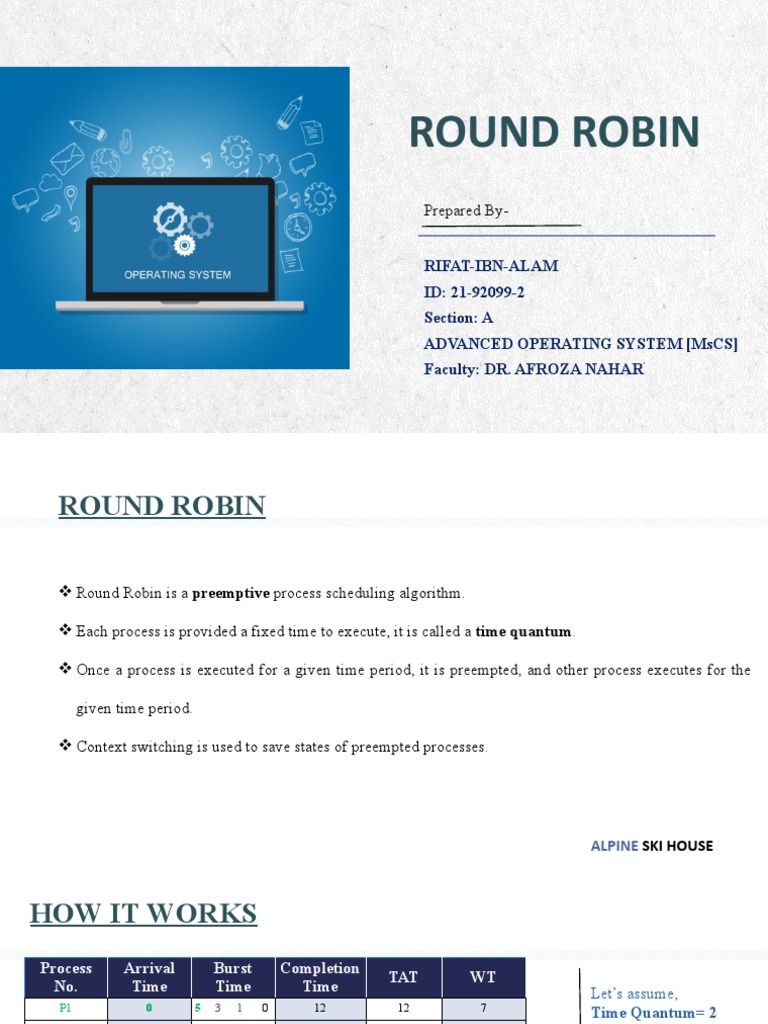 Round Robin: Prepared by | PDF | Concurrency (Computer Science) | System Software