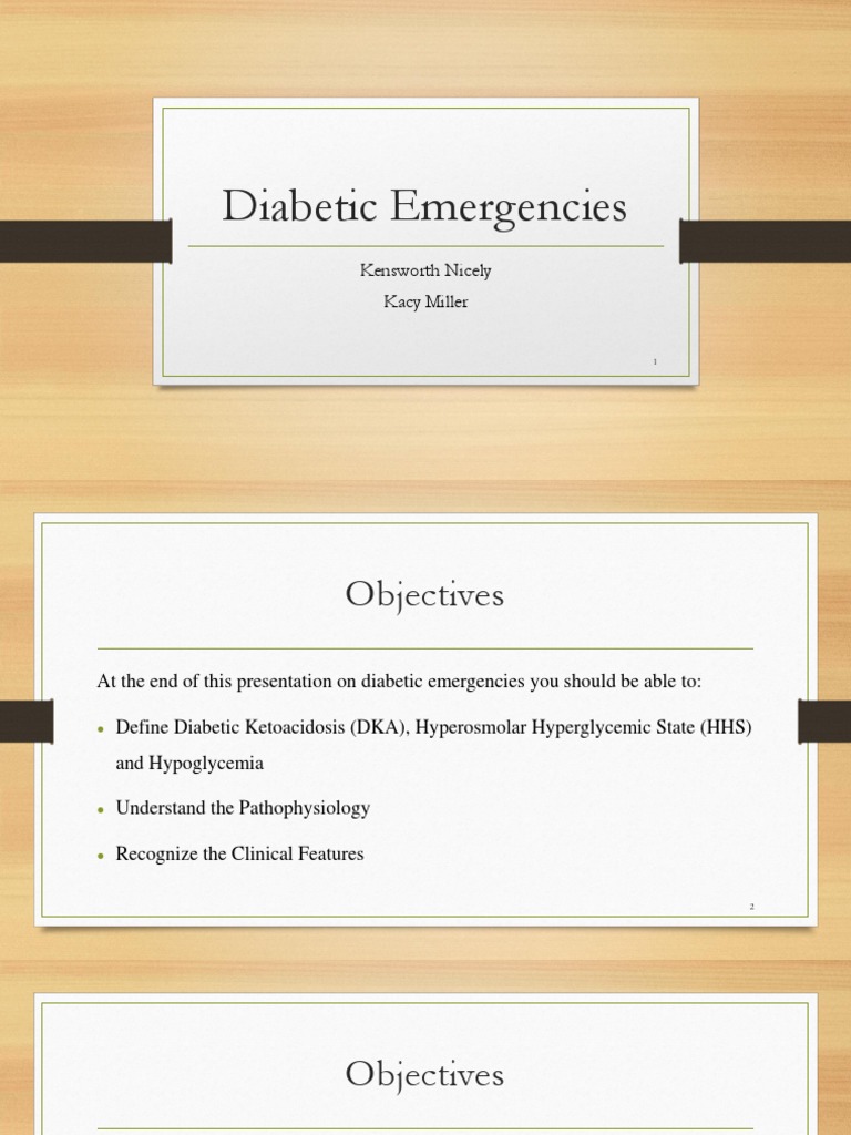 Diabetic Emergencies | PDF | Hypoglycemia | Hyperglycemia