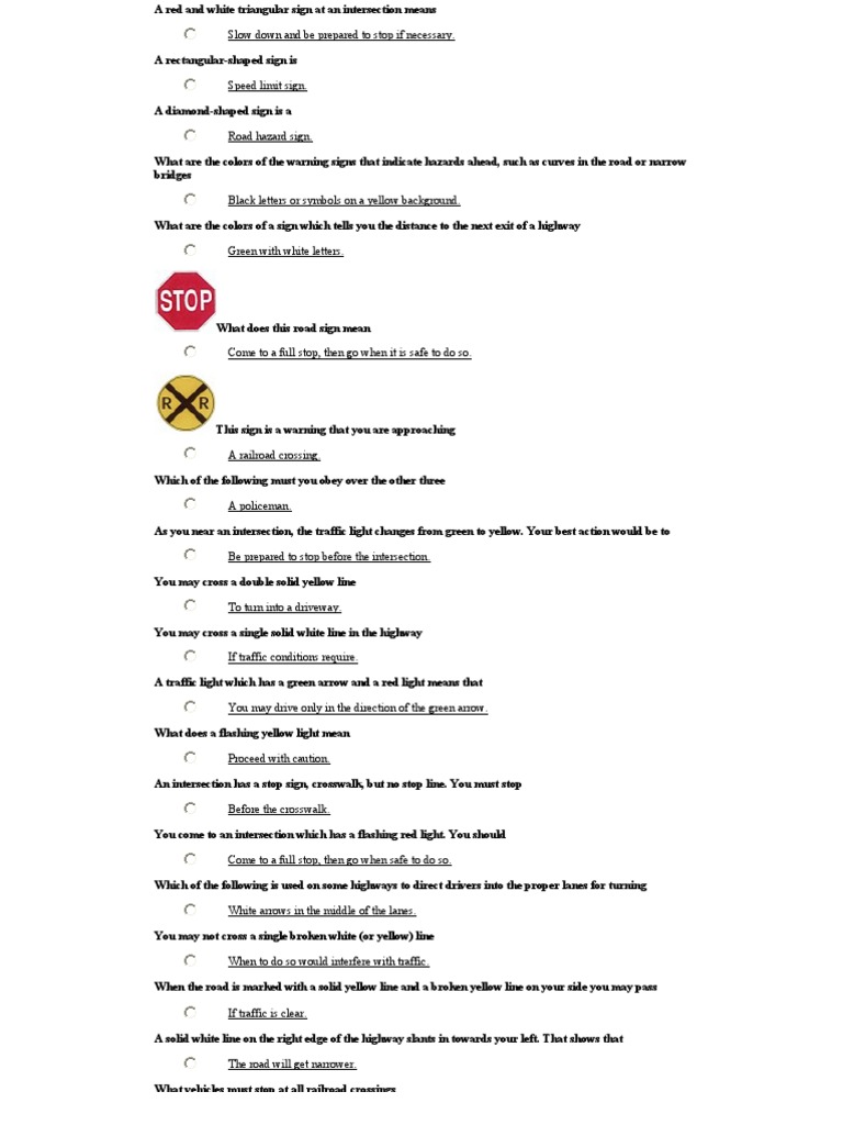 Nys Permit Study Guide | PDF | Traffic | Traffic Light