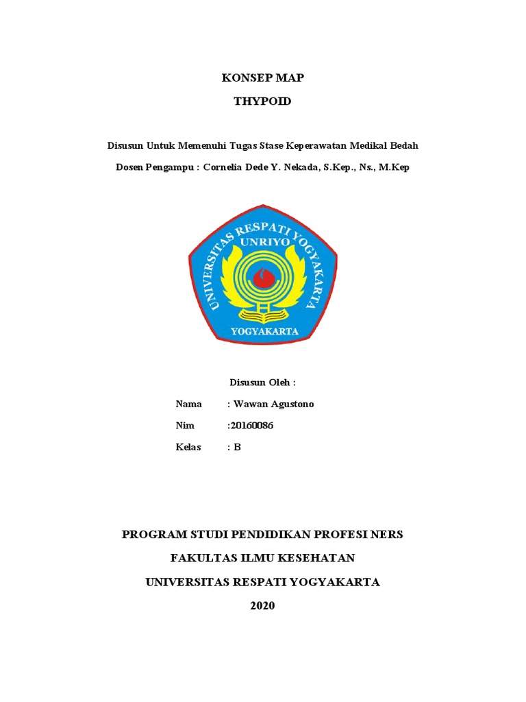 KONSEP MAP Tifoid-Wawan Agustono-20160086 | PDF