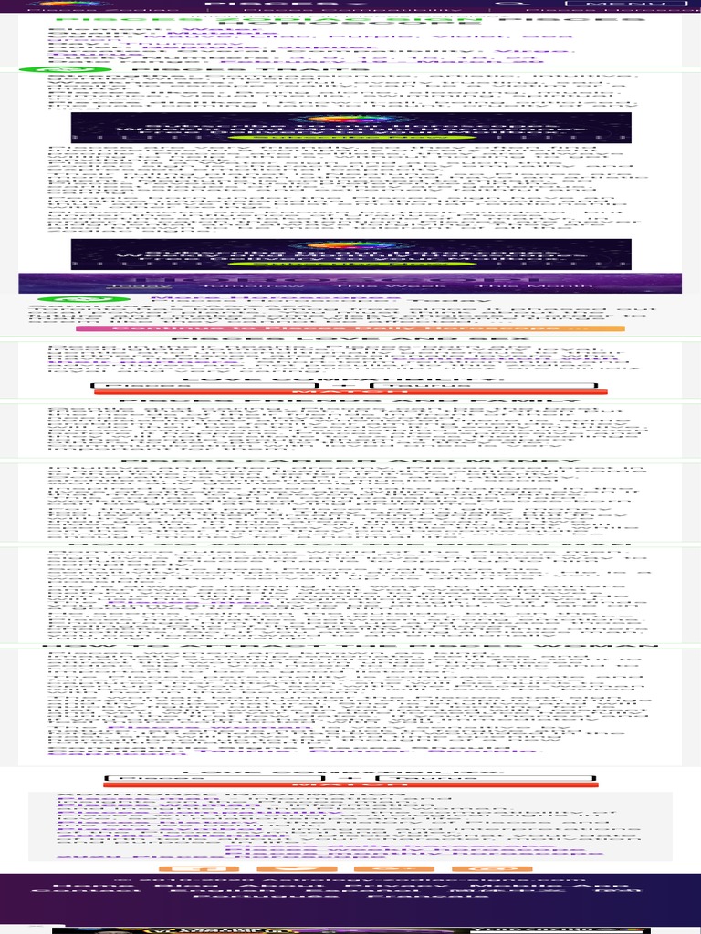 Pisces Horoscope Pisces Zodiac Sign Dates Compatibility, Traits and ...