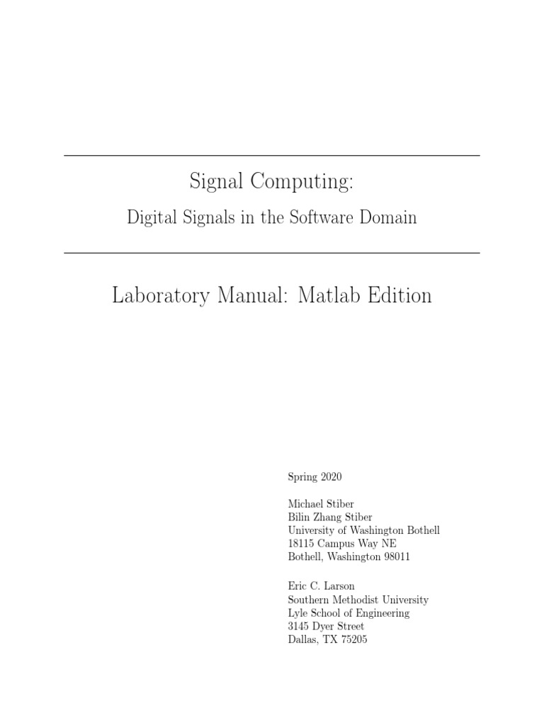 DSP Lab Book | PDF | Signal To Noise Ratio | Phase (Waves)