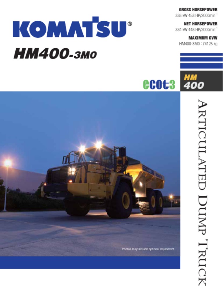 Komatsu HM400-3M0 | Download Free PDF | Fuel Economy In Automobiles ...