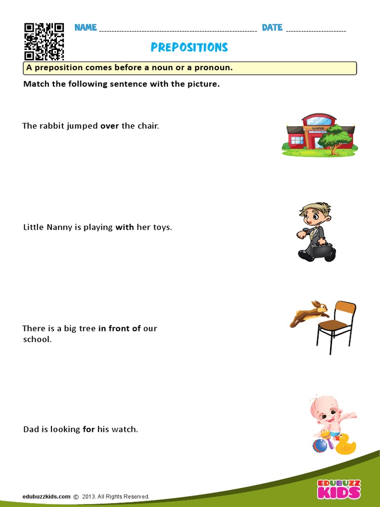 9 Prepositions | PDF | Language Arts & Discipline