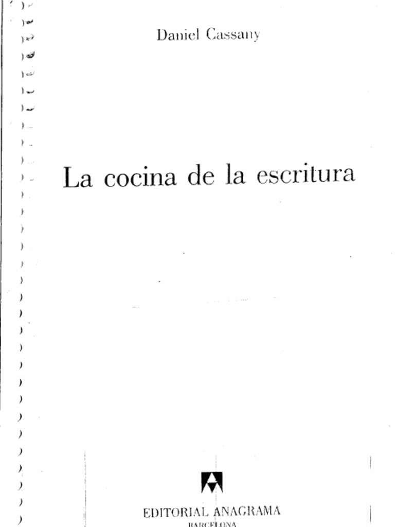 Cassany Daniel - La Cocina de La Escritura | PDF