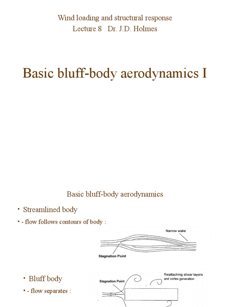 Basic Bluff-Body Aerodynamics I: Wind Loading and Structural Response ...