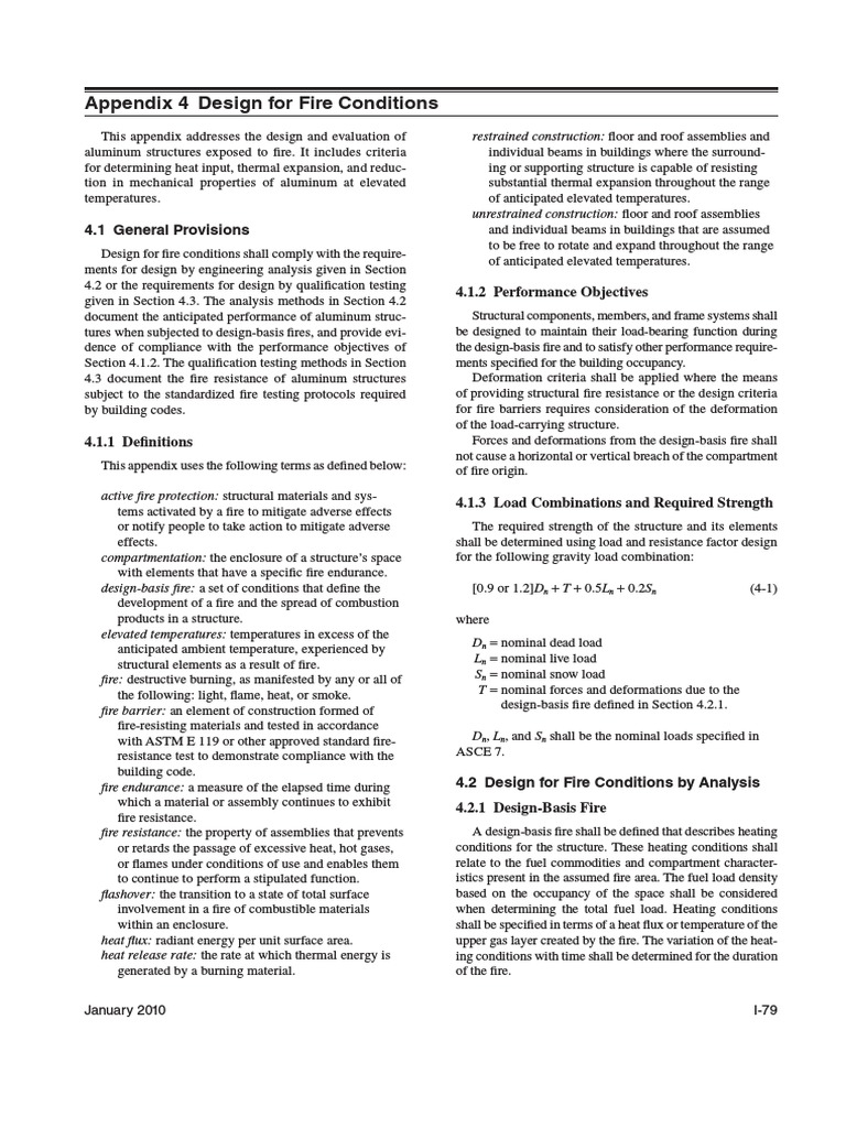 Appendix 4 Design For Fire Conditions | PDF | Combustion | Fuels