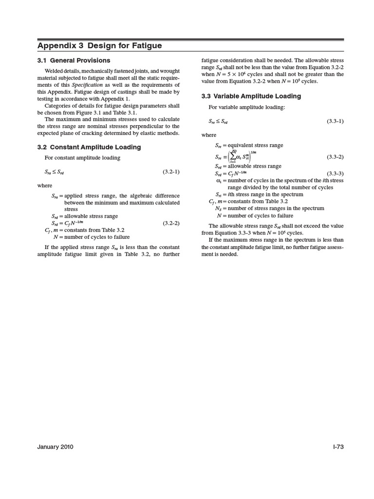 Design Considerations for Fatigue | PDF | Fatigue (Material) | Stress ...
