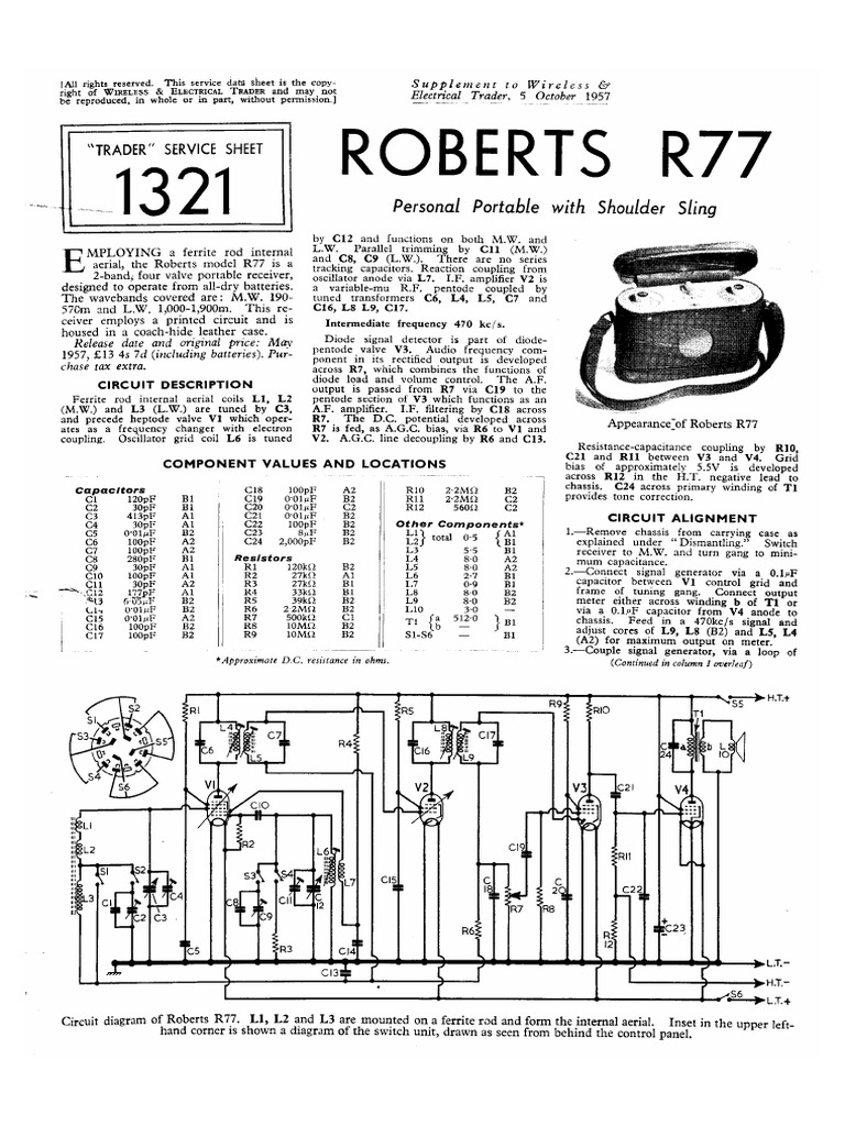 Roberts R77 | PDF