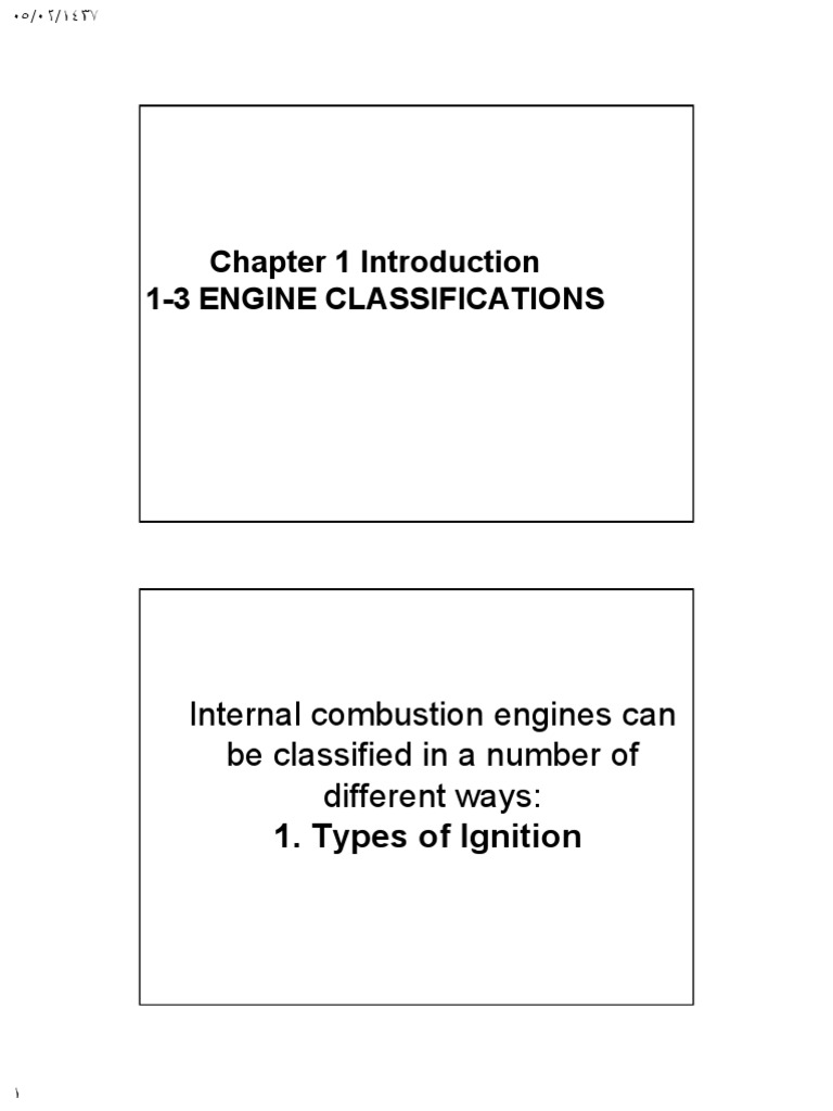 Chapter 1 Introduction IC Engines | PDF | Internal Combustion Engine | Fuel Injection