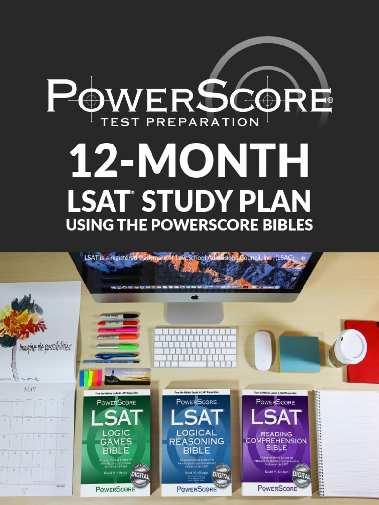 12-MONTH: Lsat Study Plan | PDF | Law School Admission Test | Reading ...
