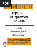 FLL Robot Design Workshop | PDF | Gear | Beam (Structure)