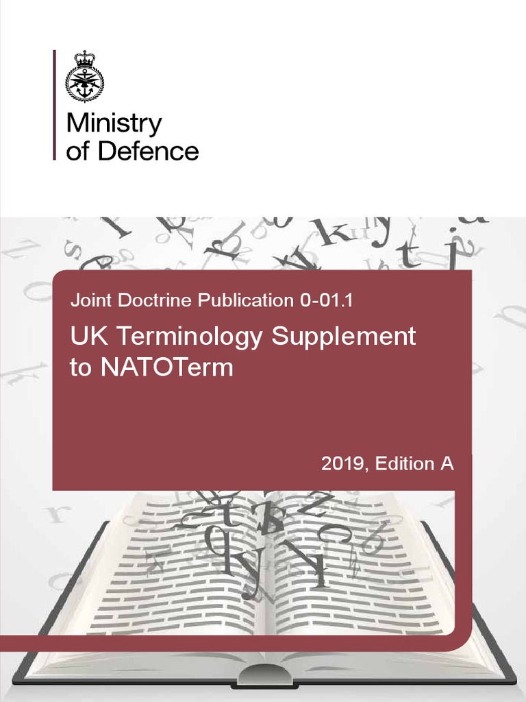 Doctrine UK Terminology JDP 0 01 (1 - 2019 - 1) | PDF | Cyberspace ...
