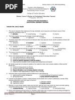 Intro To Philo 2022 2023 1st Quarter Exam and TOS | PDF | Knowledge | Epistemology