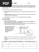 Lung Capacity Lab: Part A: Vital Capacity | PDF | Exhalation | Lung