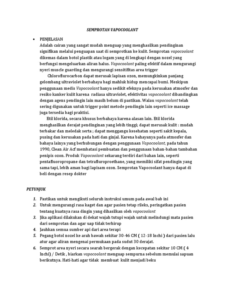 Panduan Terapi Dingin Medis | PDF | Kesehatan Holistik