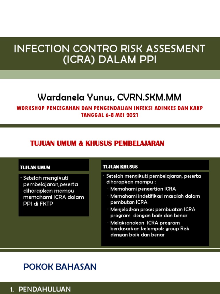 ICRA dalam Program PPI Kesehatan | PDF