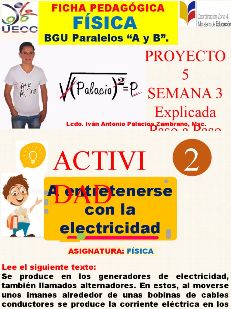 Física - Proy 5 - Sem 3 | PDF | Generador eléctrico | La energía nuclear