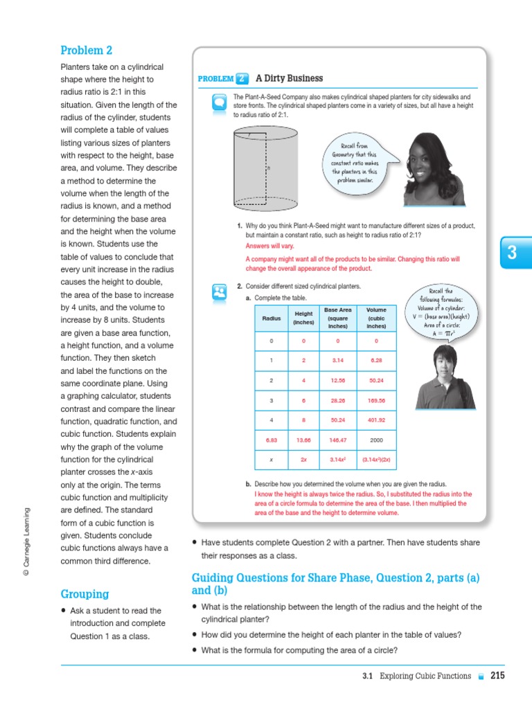 Cubic Functions Exploration - Part 1 | PDF | Volume | Area