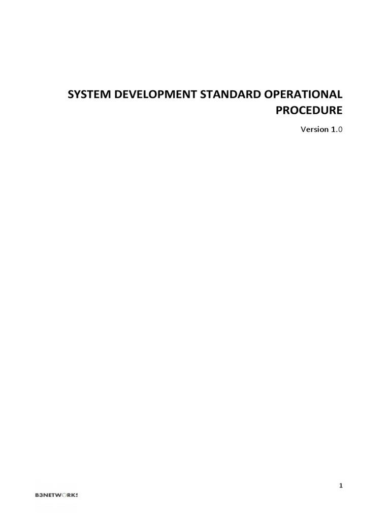 SOP Development | PDF | Software | Computer Science