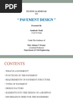 Pavement Design Seminar Report | PDF | Road Surface | Concrete