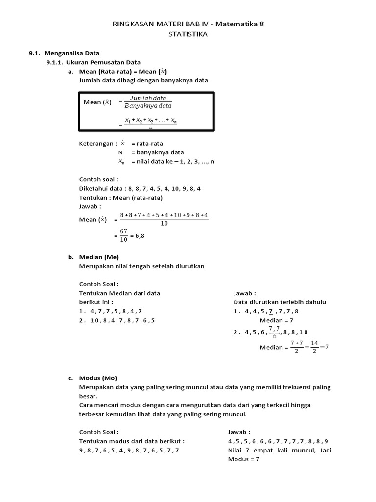 Ringkasan Materi Bab Iv | PDF