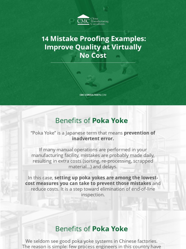 Mistake Proofing Examples | PDF | Switch | Infrared