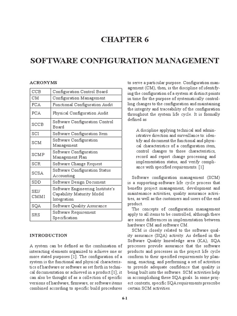 Software Configuration Management: Acronyms | PDF | Version Control ...