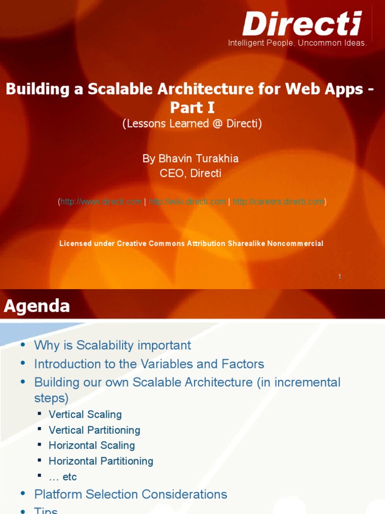 Building A Scalable Architecture | PDF | Replication (Computing ...