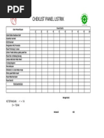 Checklist Panel Listrik | PDF