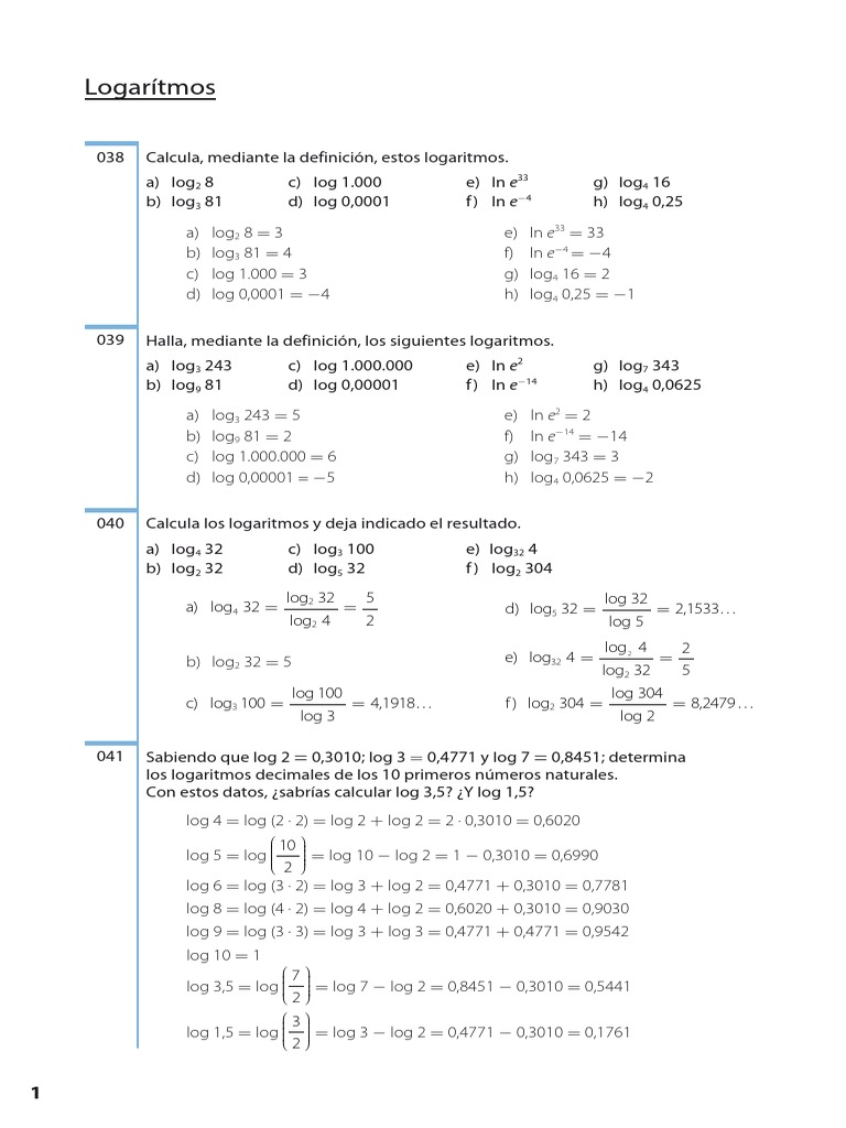 Logar It Mos | PDF | Funciones especiales | Logaritmo