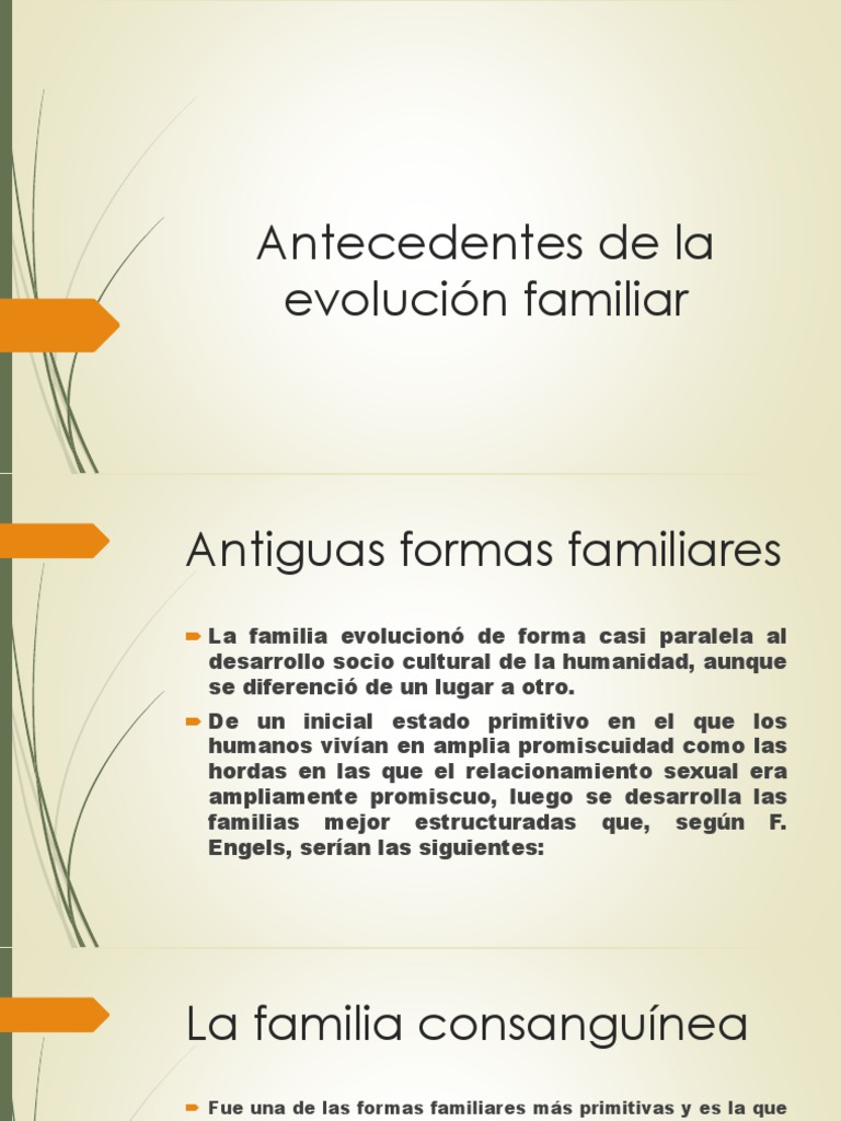 Antecedentes de La Evolución Familiar T2.1 | PDF | Familia | Patriarcado