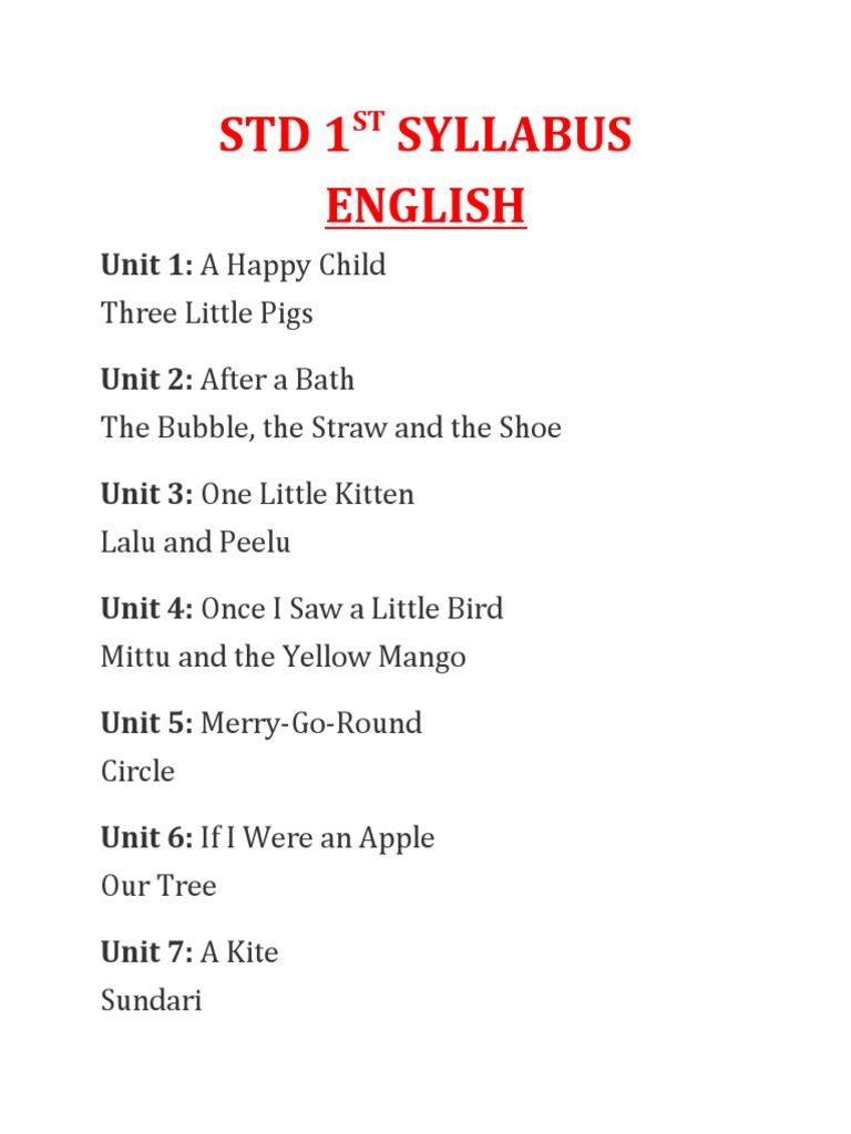 Modern Syllabus of Grade 01 | PDF | Numbers | Subtraction